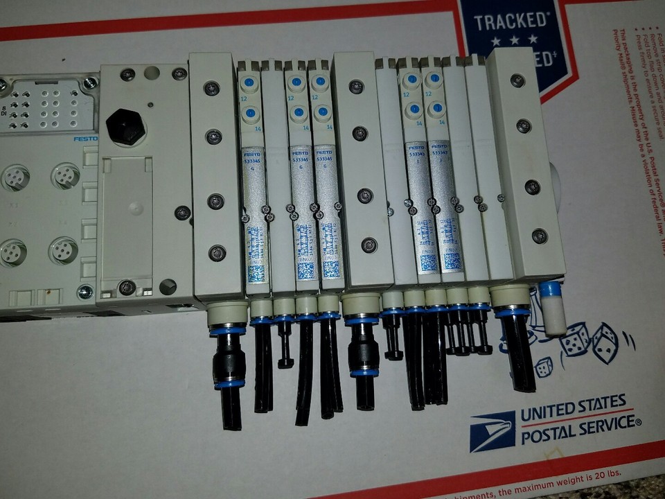 Festo PROFIBUS pneumatic manifild CPX-FB13 CPX-AB-4-M12X3-5POL 195740 ...