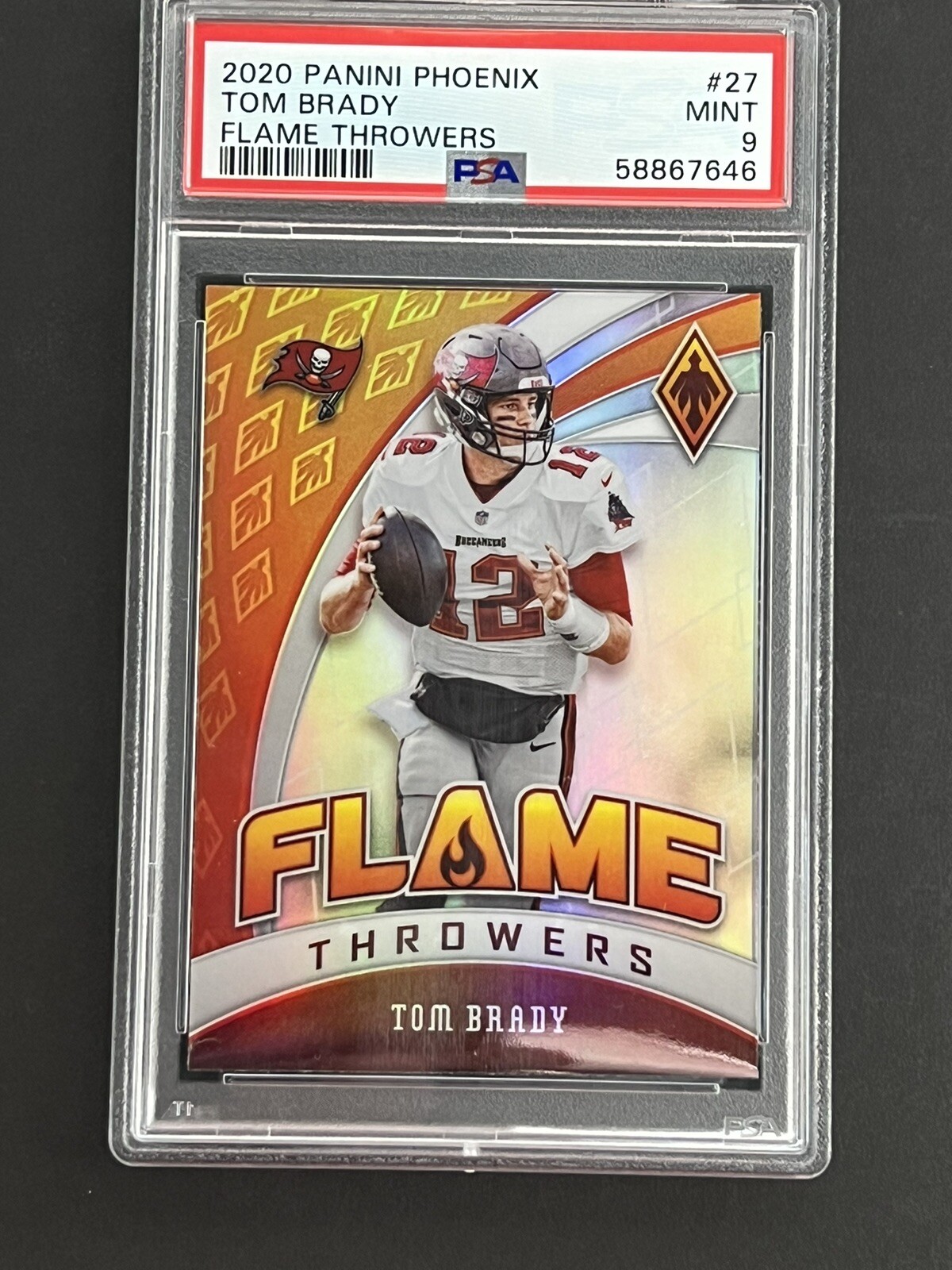 2020 PANINI PHOENIX #27 TOM BRADY FLAME THROWERS PSA 9 MINT 646 | eBay