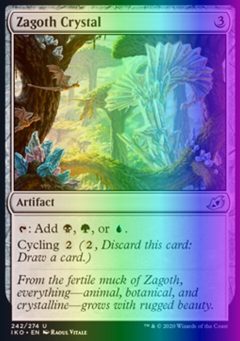 MTG Zagoth Crystal (242/434) Ikoria Lair of Behemoths LP FOIL | eBay