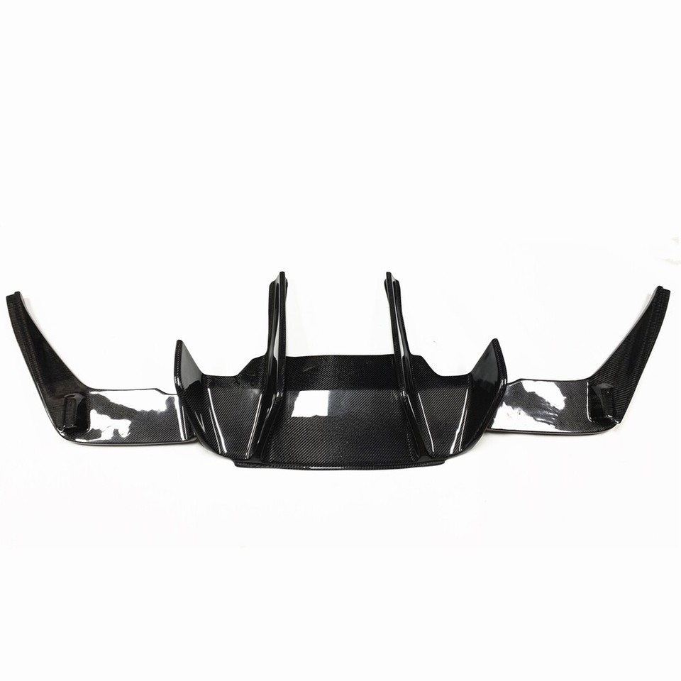 Carbon Fiber Rear Bumper Diffuser Cover Lip For BMW F06 F12 F13 M6 2010 ...