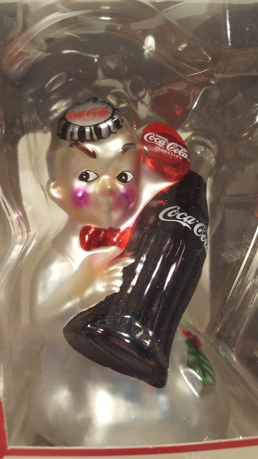 NEW Coca Cola Blown Glass Ornaments Collection 4 Sets (2) Mini (2 ...
