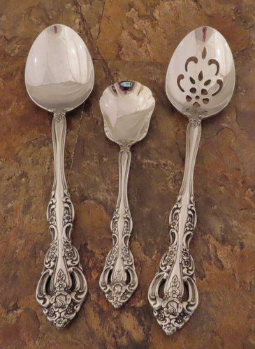 Oneida Michelangelo Cube Set 3 Serving Pieces Heirloom Stainless ...