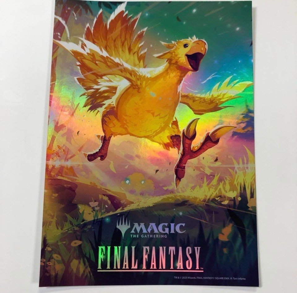 MTG Final Fantasy Chocobo Pinfinity Enhanced Promo Pin and Mini Poster ...