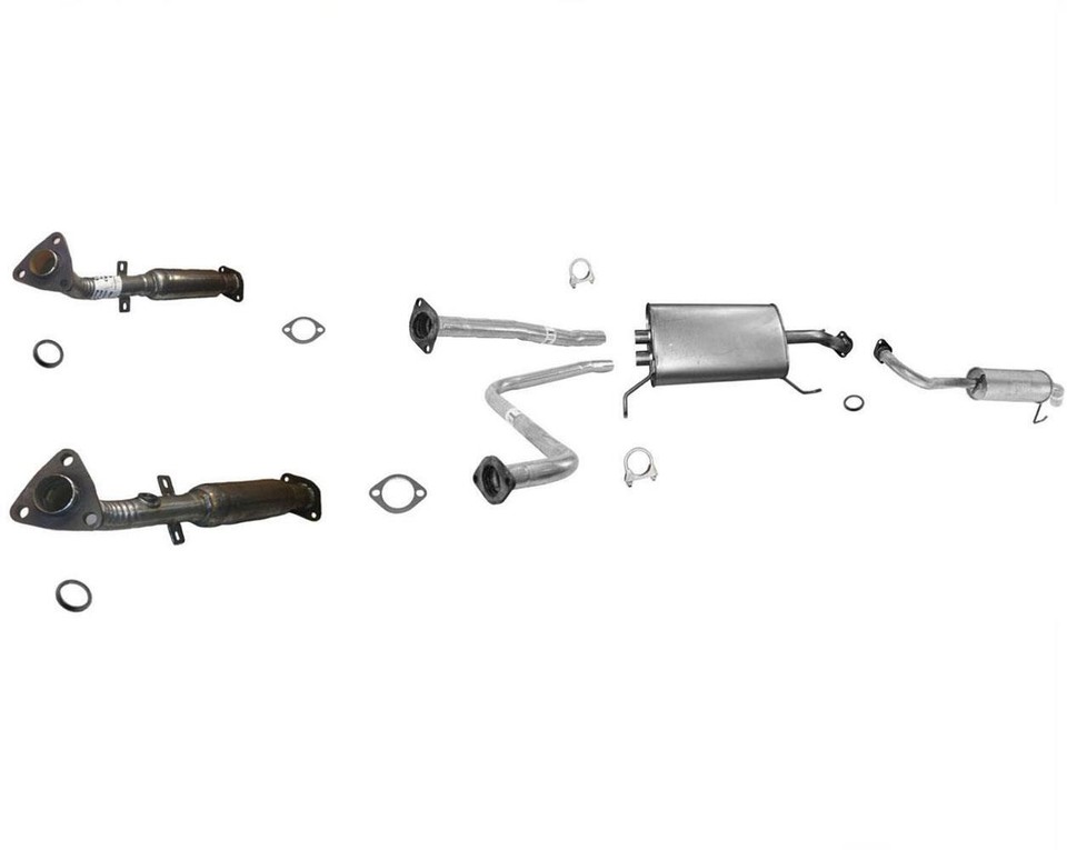 Exhaust System Resonators Muffler For Nissan Pathfinder 3.5L 2002 2003 ...