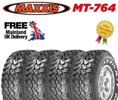 X4 33 12.50 15 MAXXIS MT-764 QUALITY 4x4 MUD TERRAIN Tyres 33/12.50R15 ...