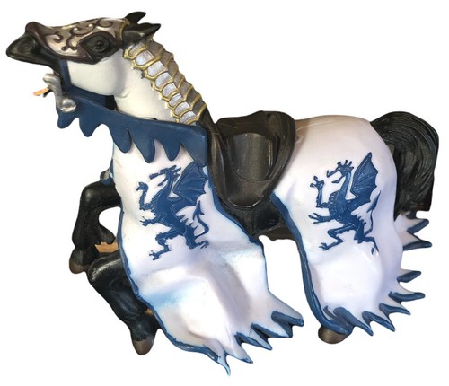 181061 Toy PAPO 2006 Medieval Era BLUE DRAGON KING HORSE Figure 39389 ...