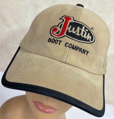 Justin Western Cowboy Boots Adjustable Baseball Cap Hat | eBay