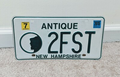 Beautiful 2FST TOO FAST REAL EMBOSSED ANTIQUE LICENSE PLATE race car ...