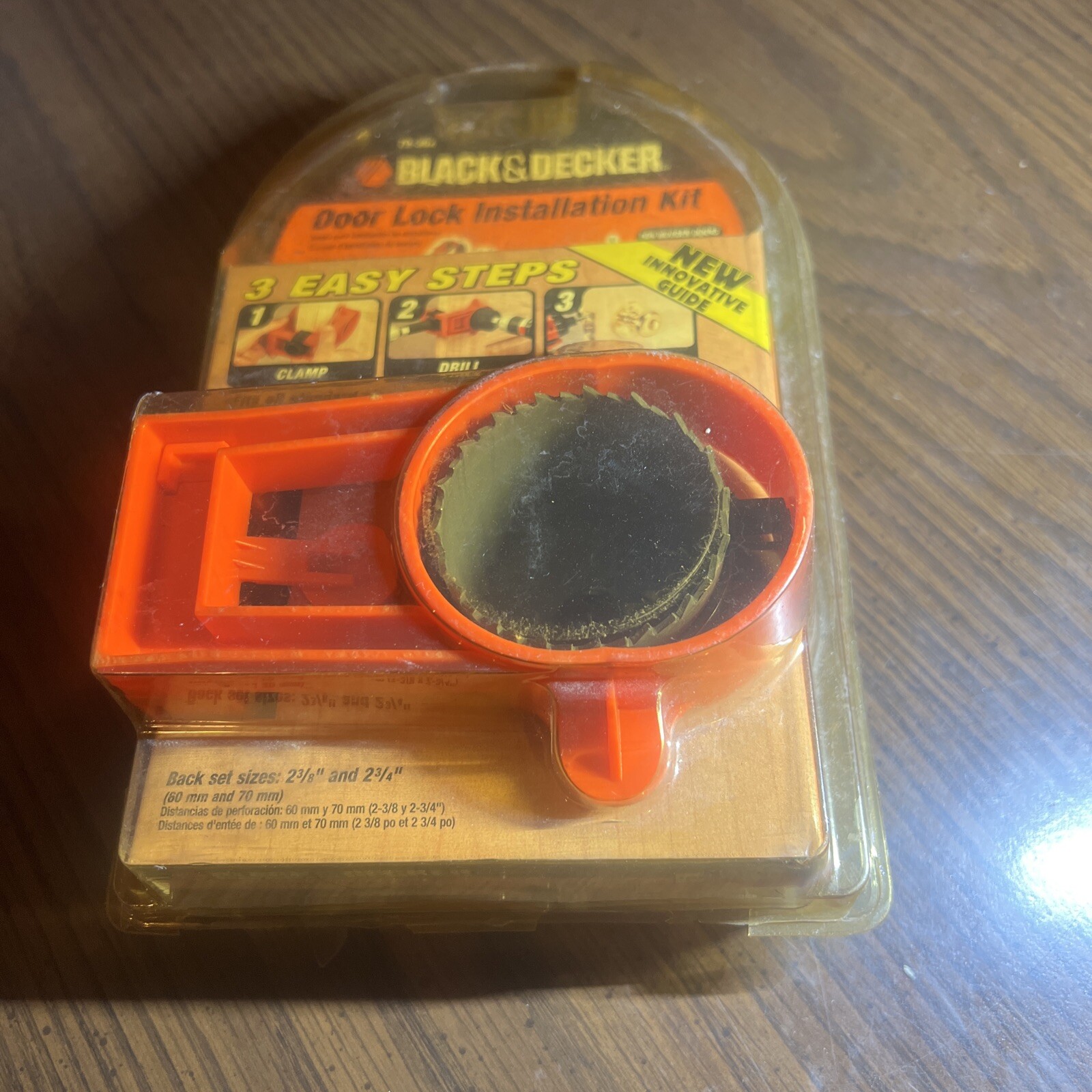 BLACK + DECKER Door Lock Installation Kit - Standard Doors 1-3/8" - 2 ...