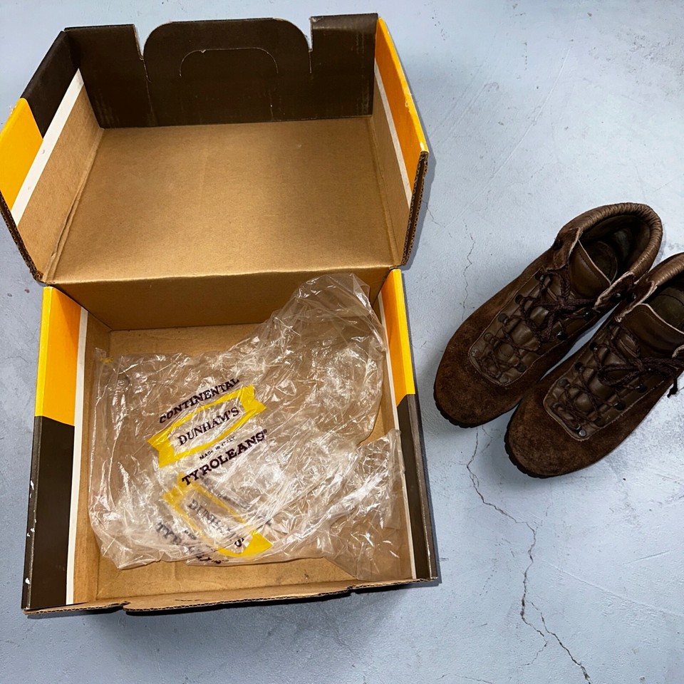 Dunham Waffle Stompers Brown Suede Leather Hiking Boots VTG Italy Size ...