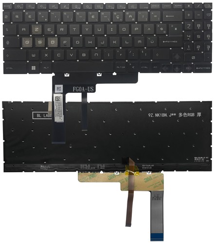 FRANÇAIS CLAVIER MSI Cyborg 15 Air A12V MS-15K1 A13VEK A13VFK A13UCK ...