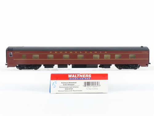 HO Scale Walthers 932-6727 PRR Pennsylvania Railroad Pullman Sleeper ...