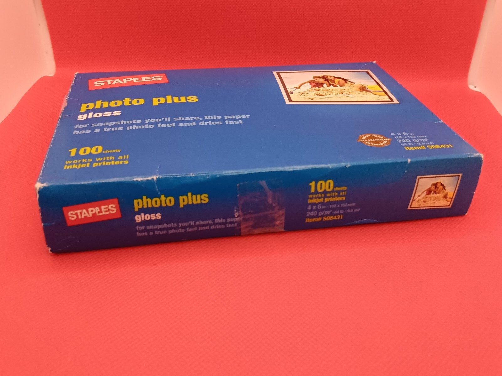 Staples Photo Plus Gloss 100 Sheets 4x6 for sale online | eBay
