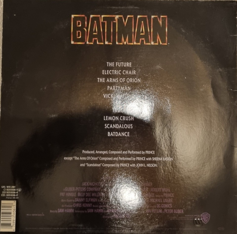 Prince - Batman Soundtrack (1989) 12" Vinyl | eBay