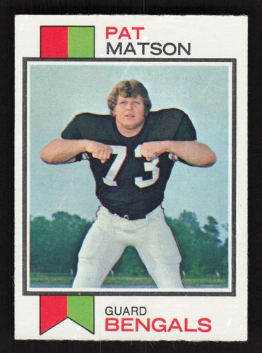 1973 Topps Set-Break #227 Pat Matson Cincinnati Bengals | eBay