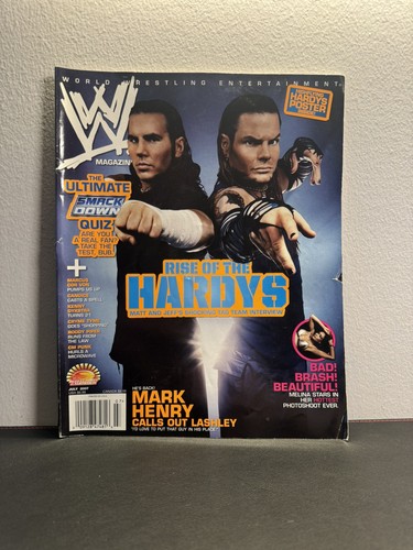 WWE WWF WORLD WRESTLING MAGAZINE JULY 2007 MATT / JEFF HARDY ~ NO ...
