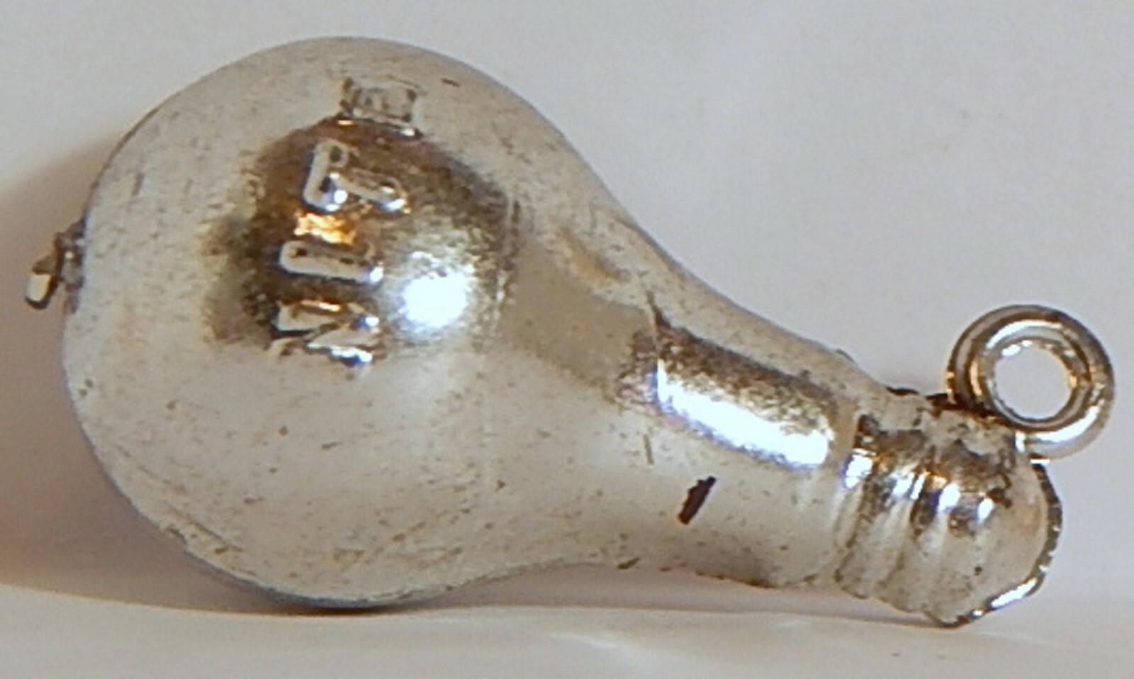 VINT SILVERED LIGHT BULB LITE NITE GUMBALL CHARM | eBay