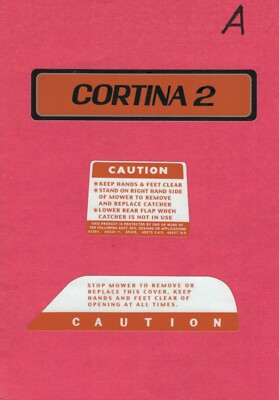 Victa 'CORTINA 2' Vintage Mower Repro Decal Set | eBay Australia