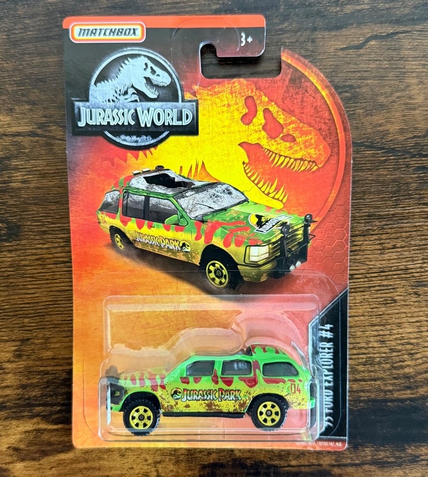 Matchbox Jurassic World Park '93 Ford Explorer, Ingen Humvee & Textron ...
