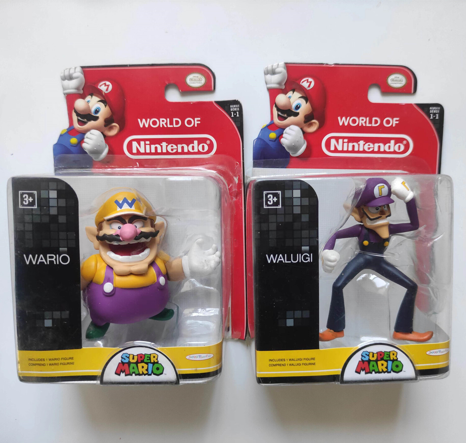 Super Mario Nintendo Figures jakks Wario & Waluigi 2.5inch figure tosy ...