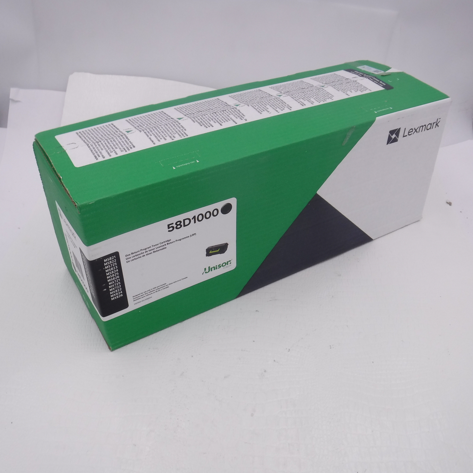 Lexmark+58D1000+Return+Program+Toner+Cartridge+-+Black for sale online ...