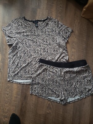 Womens 2XL Cheetah Print 2 Pc Pj Lounge Set | eBay