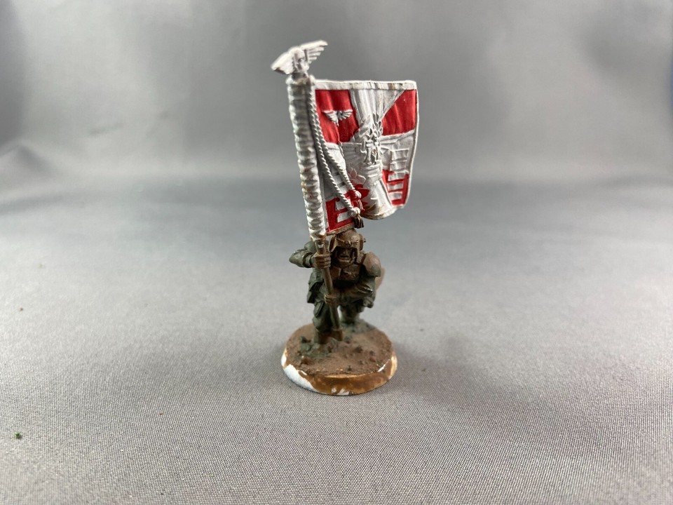 Cadian Banner Bearer Standard METAL Warhammer 40k Imperial Guard Astra ...