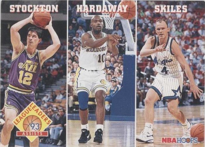 1993-94 NBA Hoops - John Stockton, Tim Hardaway, Scott Skiles #286 for ...