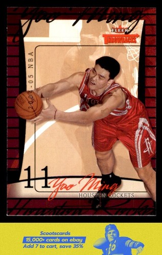 2004-05 Fleer Throwbacks Yao Ming card #51 Houston Rockets | eBay
