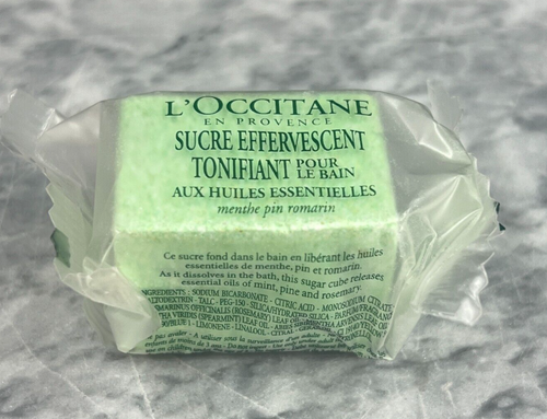 L'Occitane Effervescent Revitalizing Sugar Cube Bath Essential Oil Mint ...