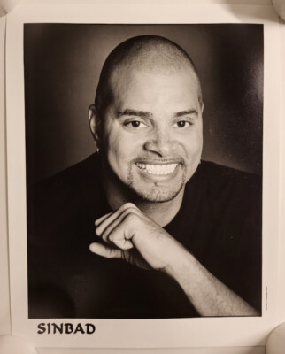 VINTAGE ORIGINAL 8x10 B&W PRESS PHOTO SINBAD COMEDIAN A DIFFERENT WORLD ...