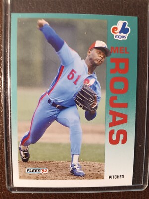 MEL ROJAS EXPOS 1992 FLEER BASEBALL CARD #490 | eBay