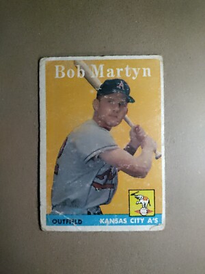 1958 Topps* #39 Bob Martyn Baseball Card - POOR read description | eBay