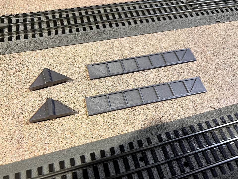 O Scale Trestle Closed Girder Sides - Set of 2 with Connecting Clips | eBay