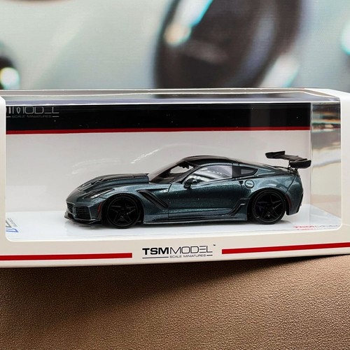Tsm True Scale Miniatures 1/43 Corvette Zr1 Tsm430366 Dark Shadow Grey ...