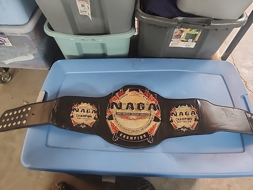 NAGA CHAMPION BELT Gold / Black/Heavy Metal Grappling Wrestling | eBay