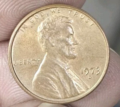1973 D Red Copper Penny Many Errors Nice Penny To Have Lincoln Eye ...