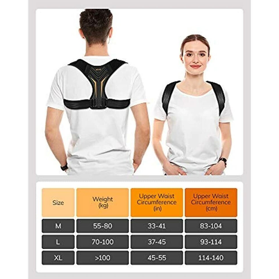 AEVO Compact Posture Corrector Large Men And Women Adjustable Upper ...