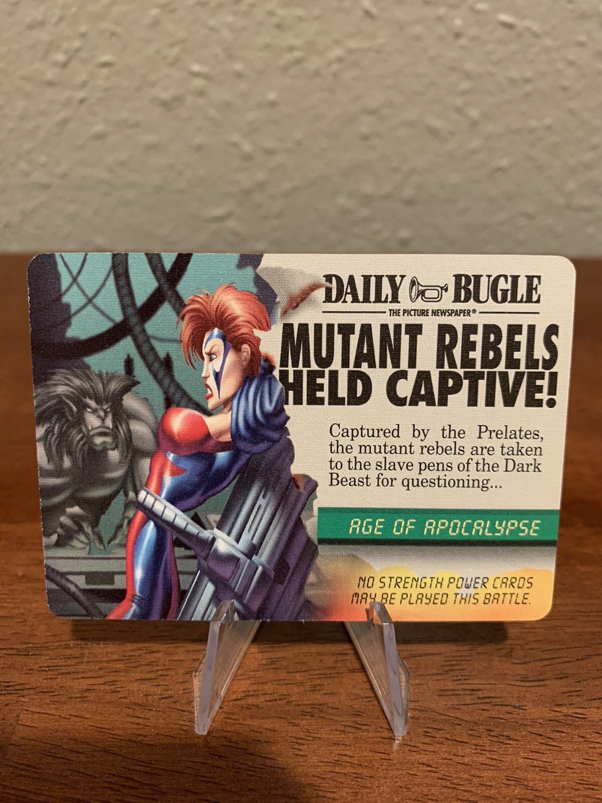 Marvel OVERPOWER Card Game Daily Bugle Mutant Rebels Held Captive Age ...