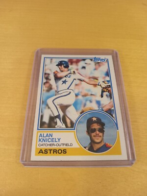 1983 Topps #117 ALAN KNICELY Houston Astros Baseball Card, Catcher ...