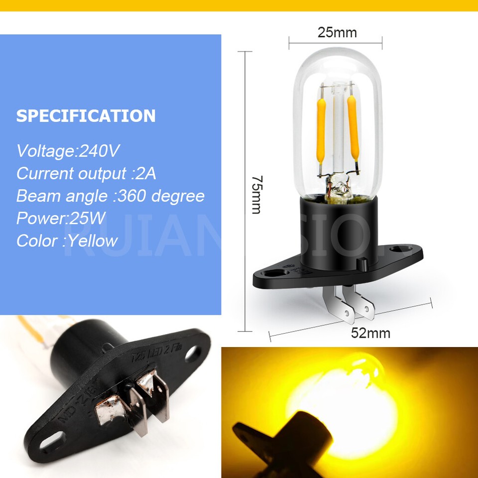 Microwave Oven LED Bulb Z187 T170 25W Lamp 110V/ 220V for LG Panasonic ...