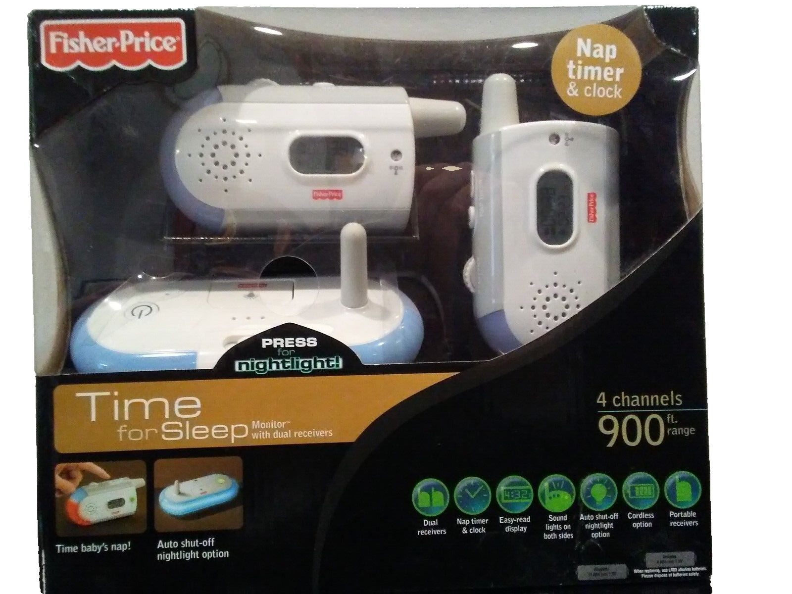 Fisher Price Baby Monitor 900mhz Dual Receiver 27084908466| eBay