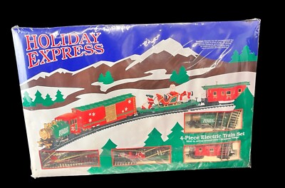 Holiday Express 4 Piece Electric Train Set HO Christmas Santa Claus ...
