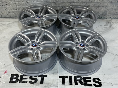 OEM 19" BMW Style 351 Wheels Rims Gloss Silver Refinished F10 518i 535i ...