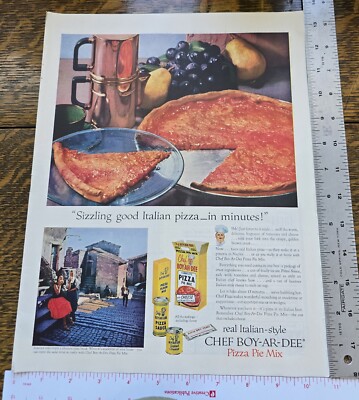 1957 Chef BOY-AR-DEE Pizza Crust Print Ad | eBay