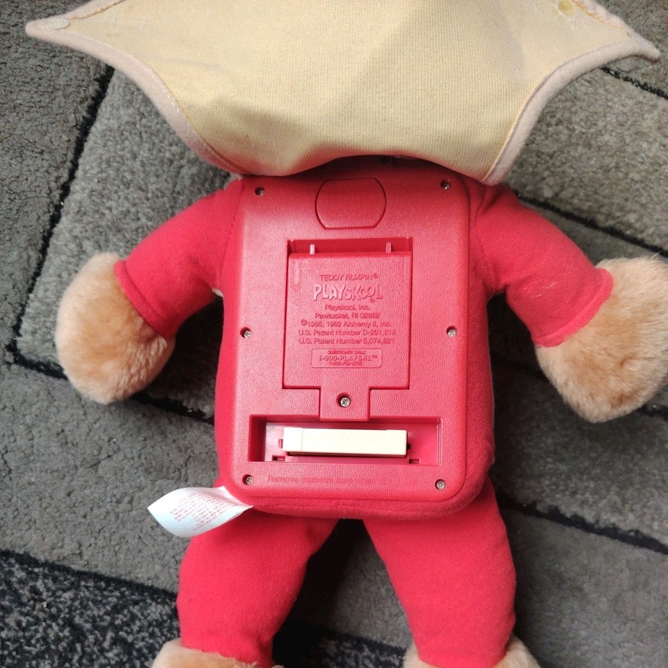 Playskool Teddy Ruxpin Talking Bear with 1 Tape- No Eye/Mouth Movement ...