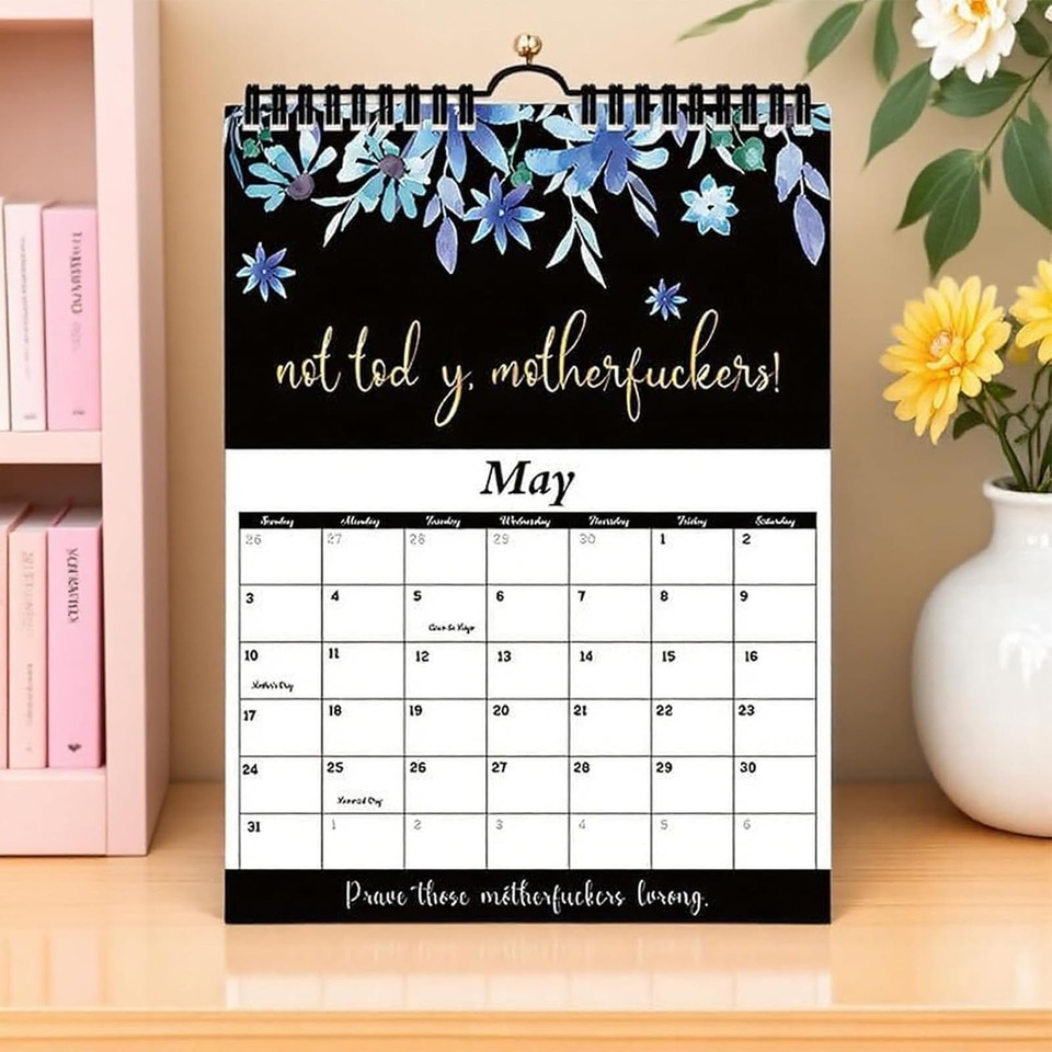 2026 Monthly Wall Planner Tired-Ass Humor Calendar 11x8.5 Inch ...