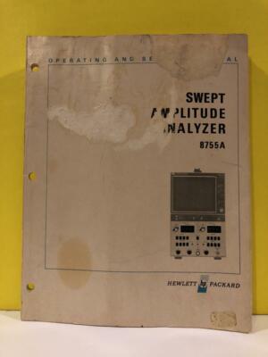 HP 08755-90015 Swept Amplitude Analyzer 8755A Operating and Service ...