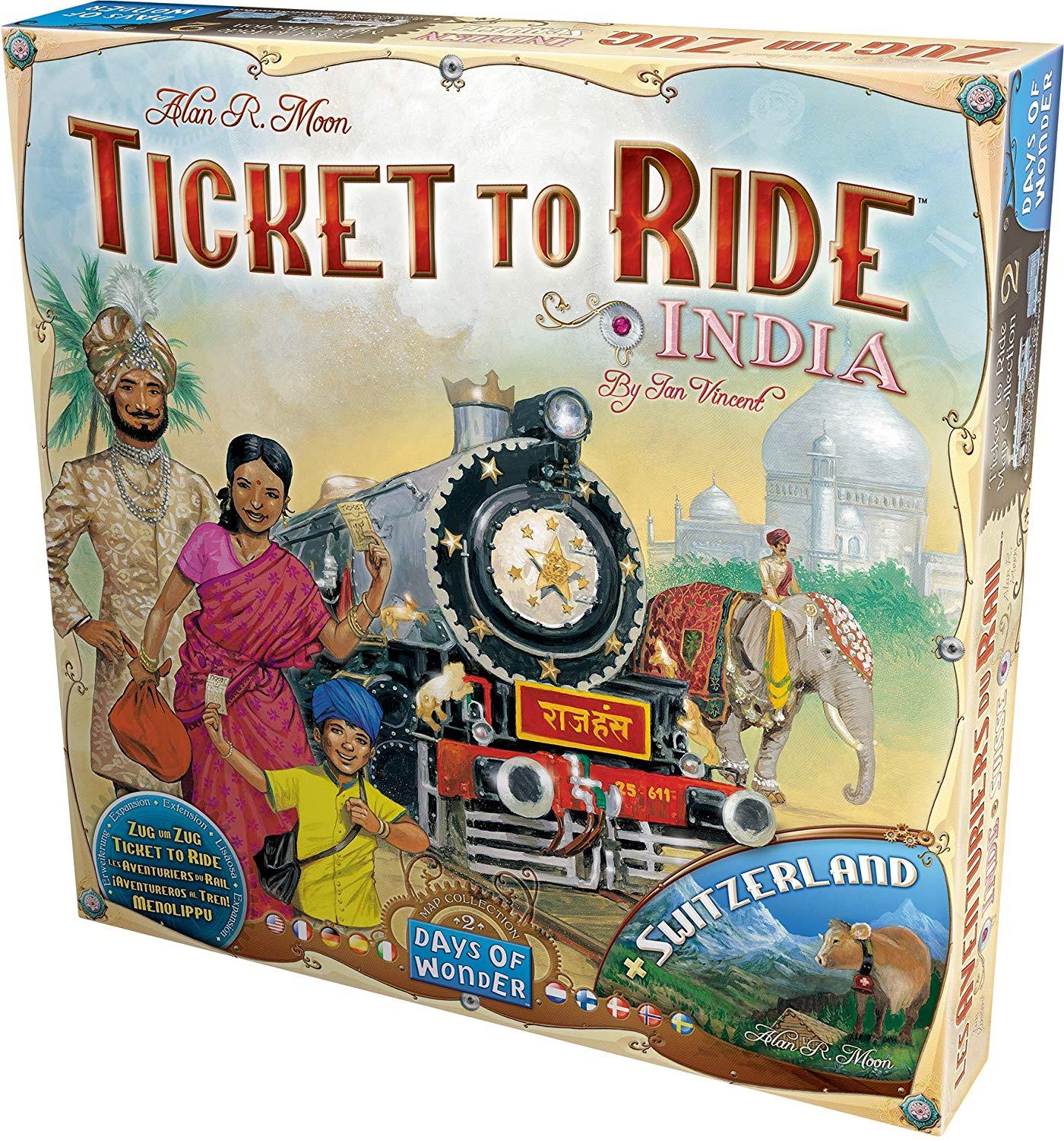India & Switzerland Ticket To Ride Map Collection #2 Game DOW DO7214 ...