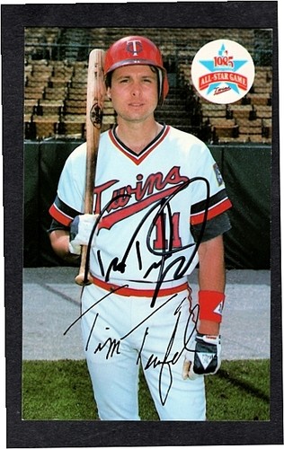 1985 TIM TEUFEL-MINNESOTA TWINS AUTOGRAPHED COLOR POSTCARD PHOTO-NM | eBay